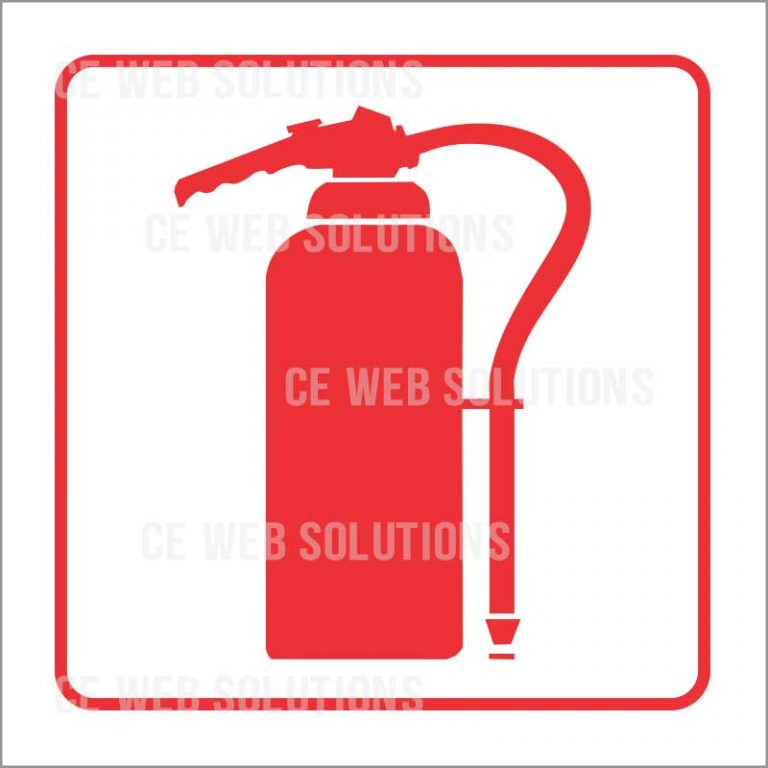 Fire Info/ Extinguisher - StickBin | Wheelie Bin Stickers